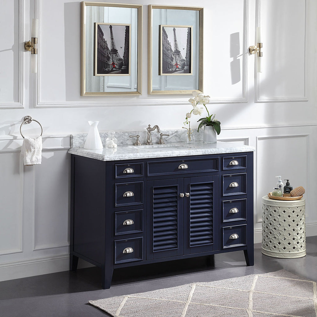 Tennant Brand Navy Blue vanity – Chans Furniture