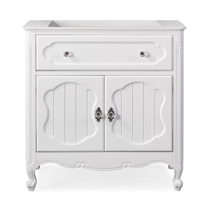 34 Inch White Charming Cottage Chic Knoxville Vanity Base – Chans Furniture