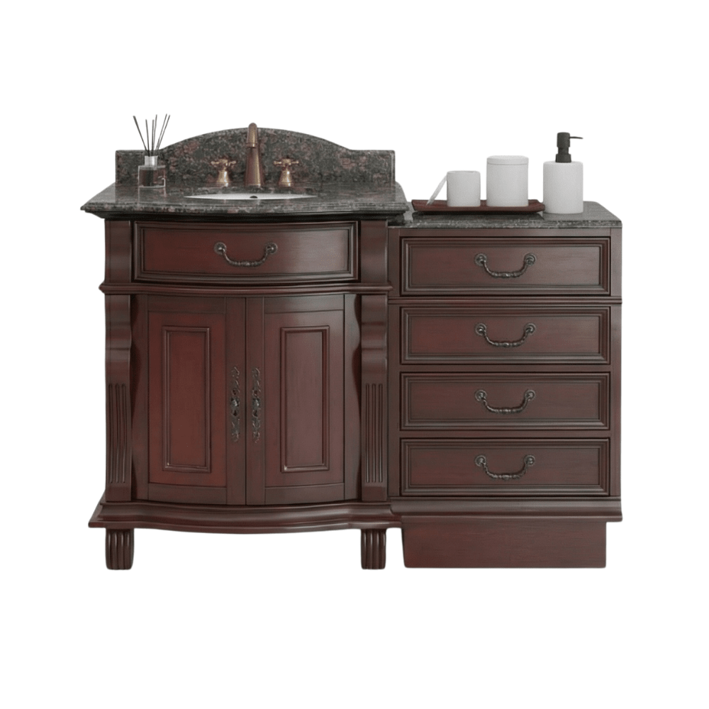 30 Inch Traditional Style Cherry Brown Hopkinton Bathroom Vanity ...