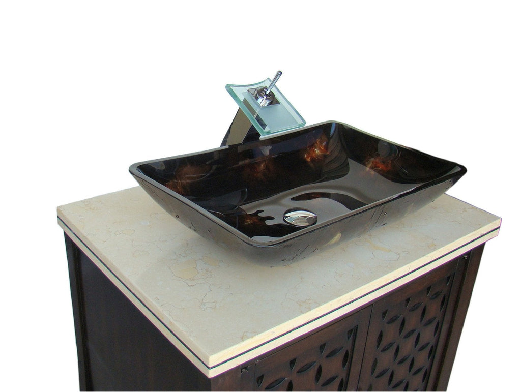30" Benton Collection Giovanni Vessel Sink Bathroom Vanity – Chans ...
