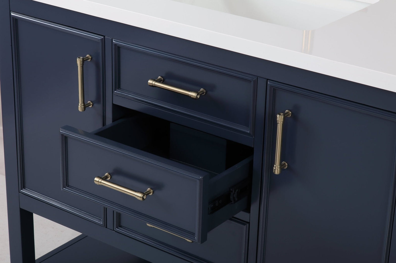42" Tennant Brand Navy Blue Single Sink Bathroom Vanity - Felton ...