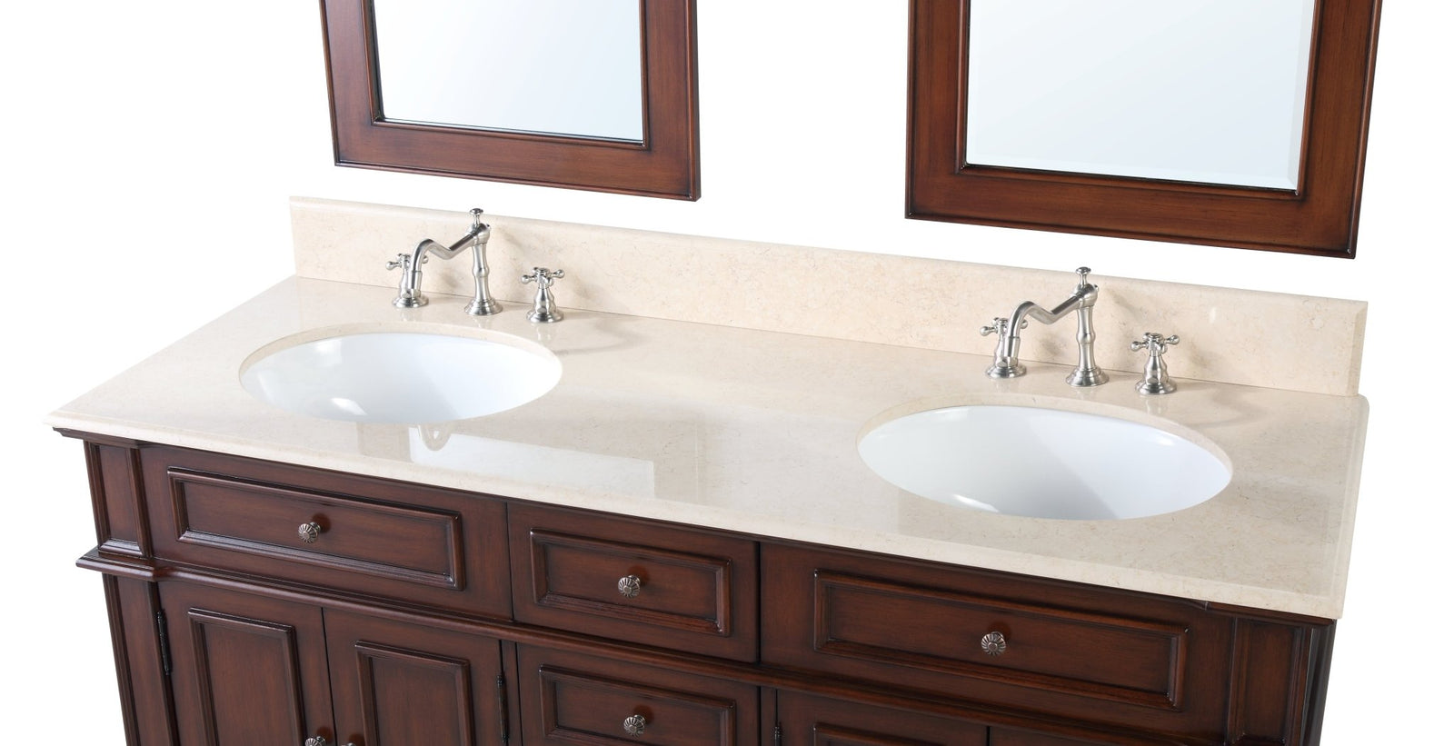 60" Timeless Classic Sanford Double Sink Bathroom Vanity – Chans Furniture
